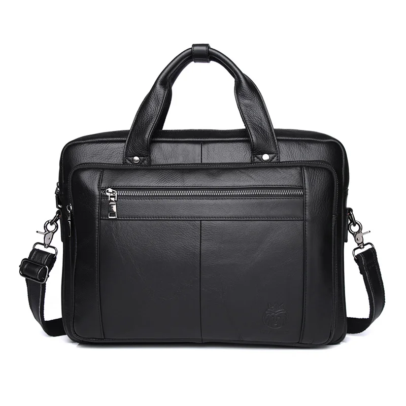 Business briefcase leather official bag gift shoulder laptop bag - ETOON