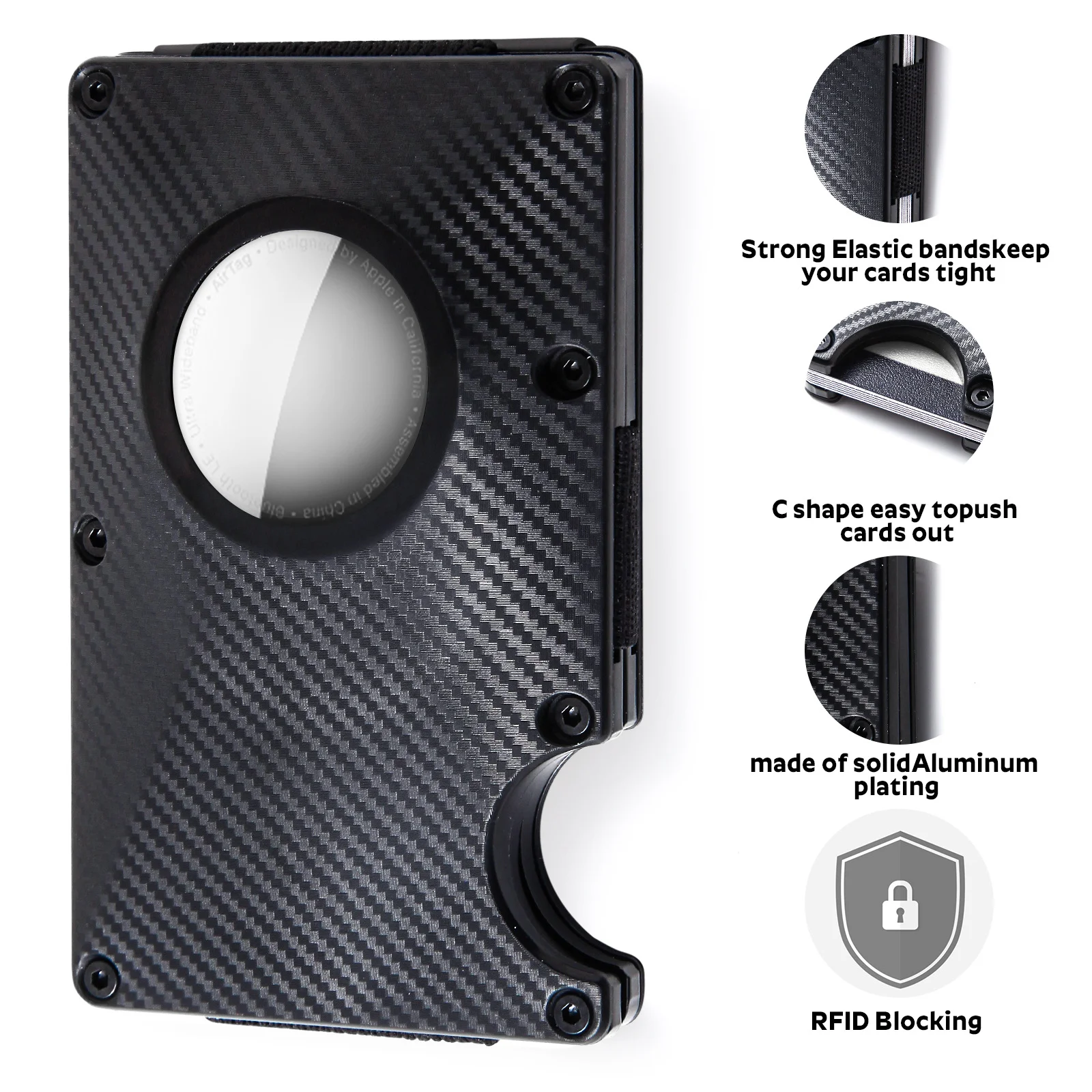 Anti-theft swipe Card Case Magnetic Custom Logo Wallet Gift - ETOON