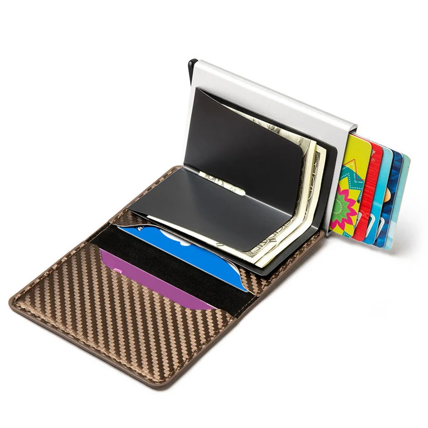 Portable Wallet Anti-magnetic Carbon Fibre Coin Purse Gift - ETOON