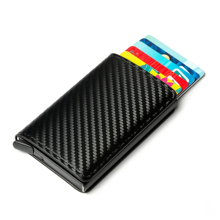 Portable Wallet Anti-magnetic Carbon Fibre Coin Purse Gift - ETOON