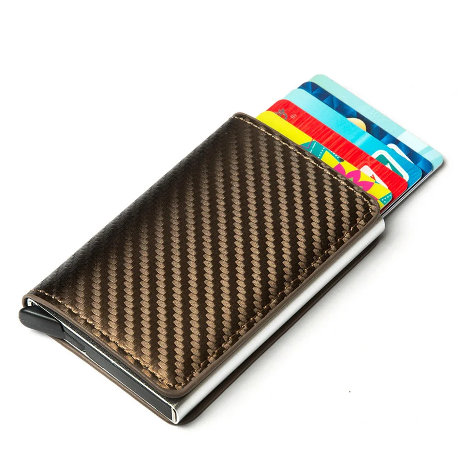 Portable Wallet Anti-magnetic Carbon Fibre Coin Purse Gift - ETOON