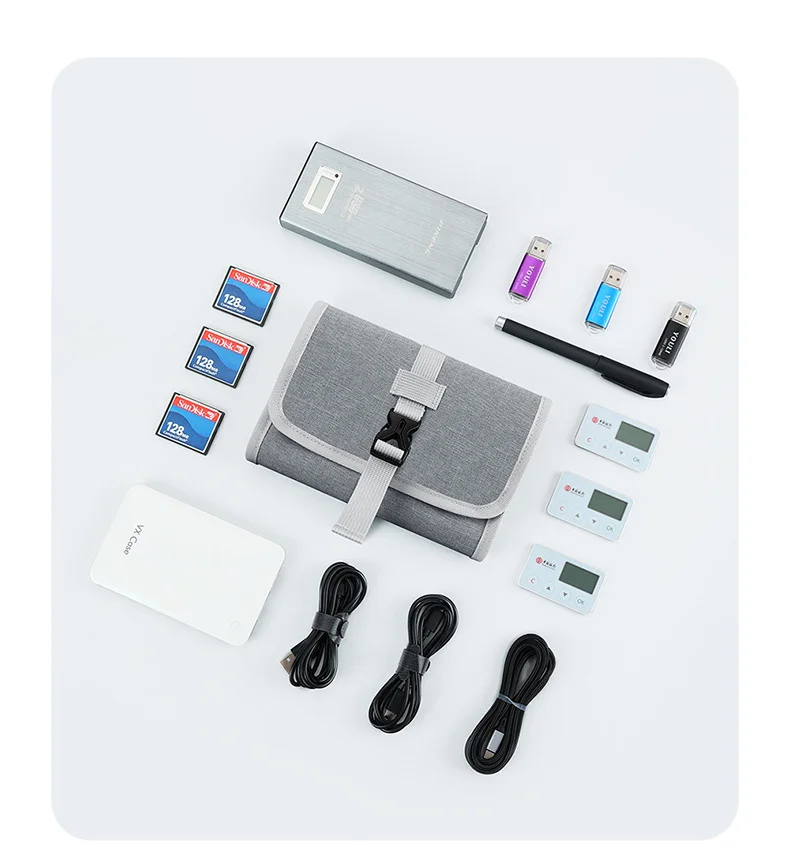 Eco-Friendly Protective Custom Printed Cord Cable Storage Bag - ETOON